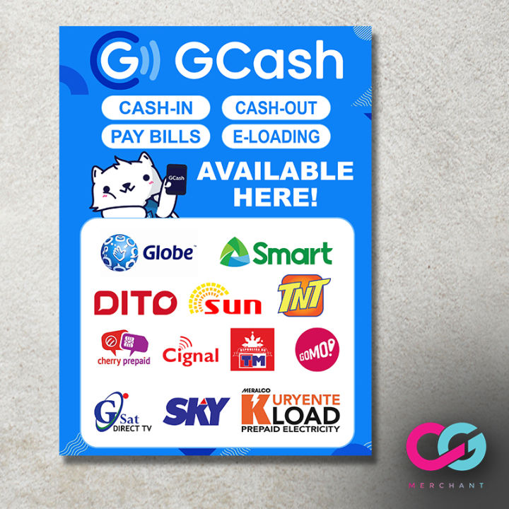 Customize Sintraboard Gcash Signage 8x11 inches 3mm sintraboard ...
