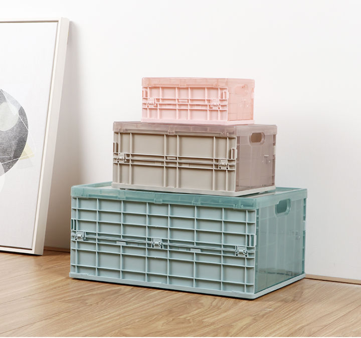 Folding container plastic storage boxes with lid | Lazada PH