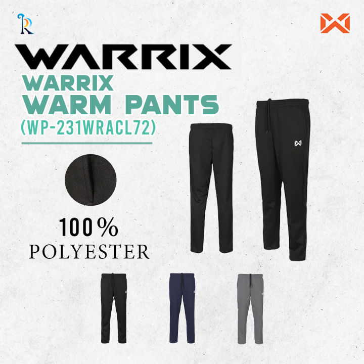 กางเกงวอร์มขาปล่อย กางเกงวอร์มวอริกซ์ WARRIX WP-231WRACL72 เนื้อผ้า Polyester SET1 แท้100% ...