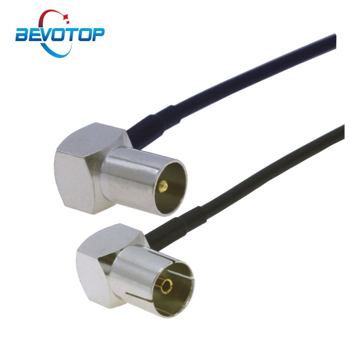 RF TV Aerial Coaxial Cable 90 Degree Male To Female Satellite Antenna ...