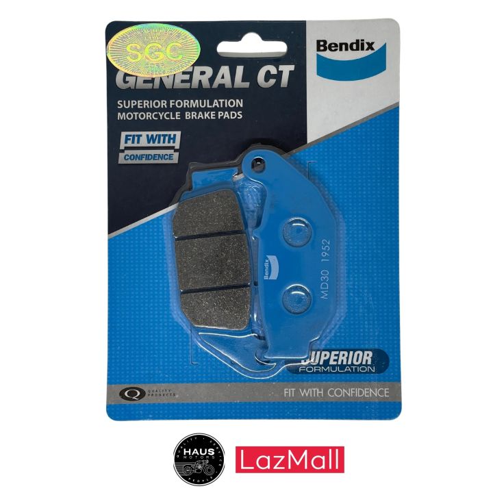 MD30 BENDIX BRAKE PADS HONDA RS150 / CB150 / CBR150 / CRF150L (RR ...