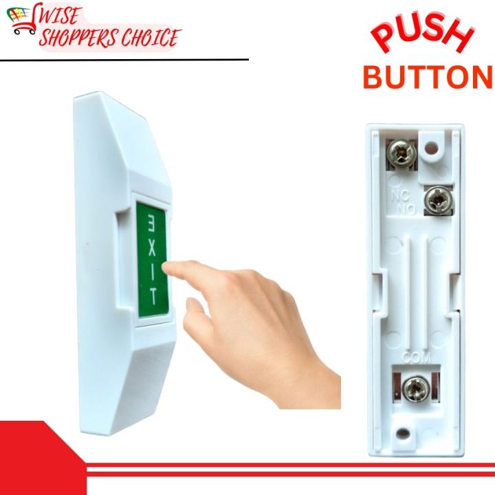 door access 2pcs PLASTIC EXIT PUSH BUTTON Switch Control Push Button Access Control | Lazada PH