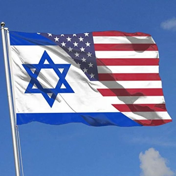 American Israeli Friendship Flag for Indoor Outdoor Decor Vivid Color ...