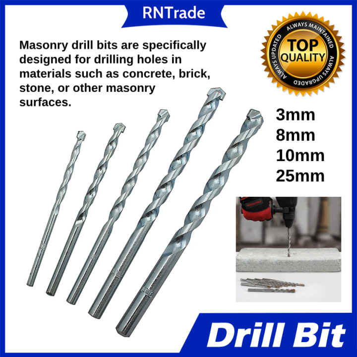 Masonry Drill Bits Hammer Drill Bits For Concrete 3mm 8mm 10mm 25mm ...