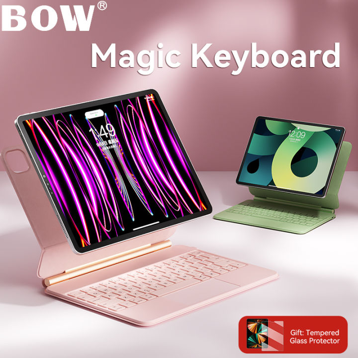 BOW Magic Keyboard HB354 Pro Silent Portable Backlight Type-C ...