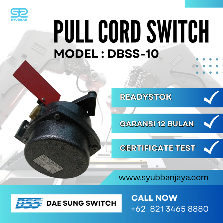 Pull Cord Switch | Pull Rope Switch | Emergency stop Switch DBSS-10 ...