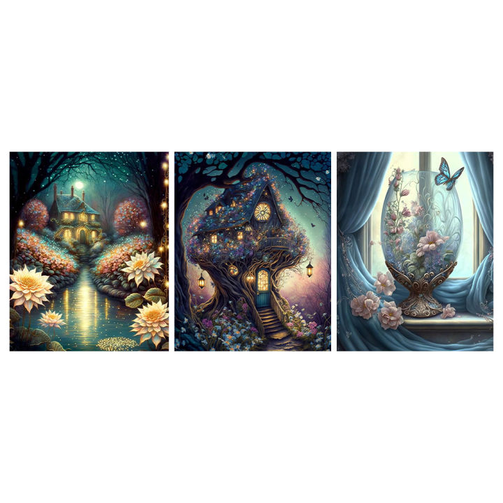 [COD Hot] 50x60cm การงานฝีมือชุดงานปักครอสติชภูมิทัศน์ที่ปัก11CT แบบ ...