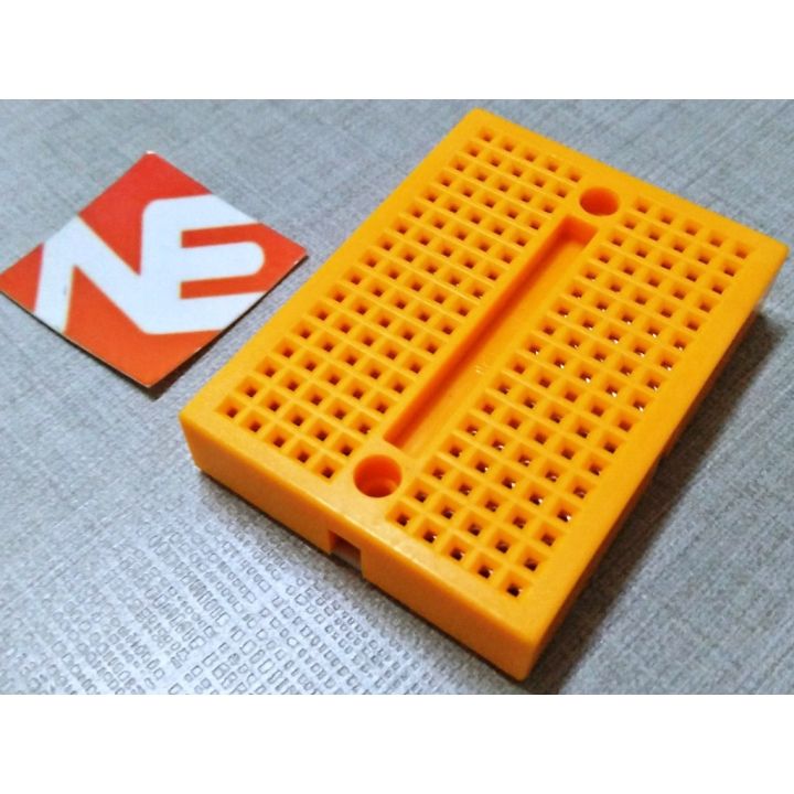 Breadboard 170 Points Yellow Mini Solderless Pcb Hole Prototype Arduino Raspberry Pi Stm32