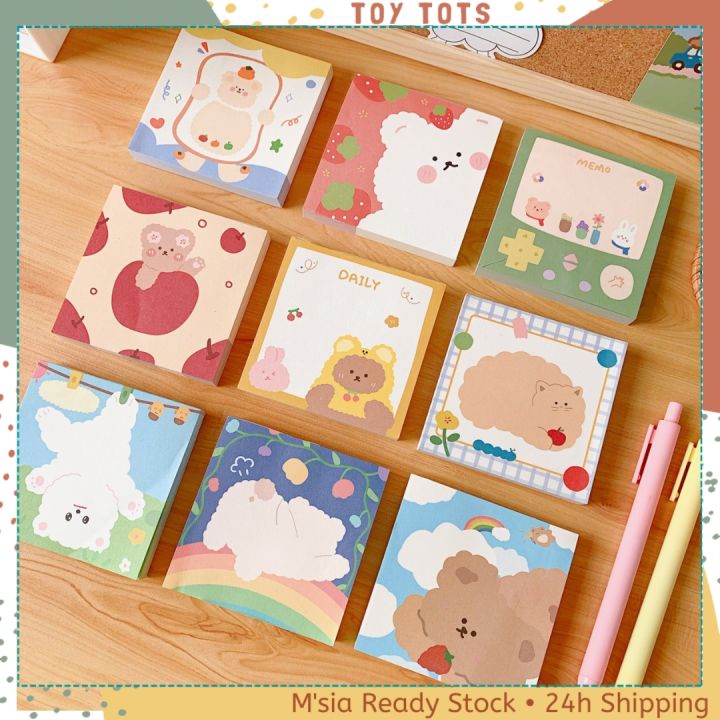8x8cm Cute Mini Memo Pad Reminder Notepad 🍭 Korea Korean Style 🍭 ...