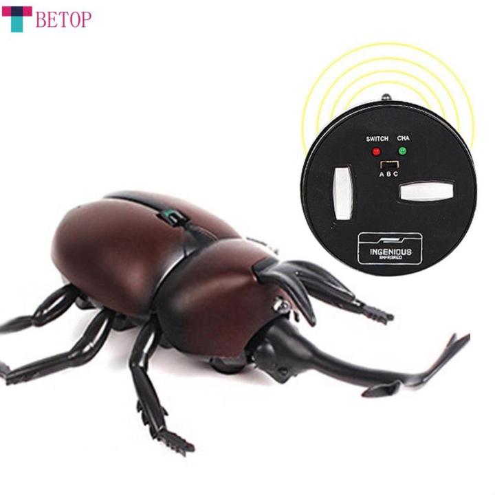 BETOP Infrared Lifelike Remote Control Beetle Toys Realistic Rake ...