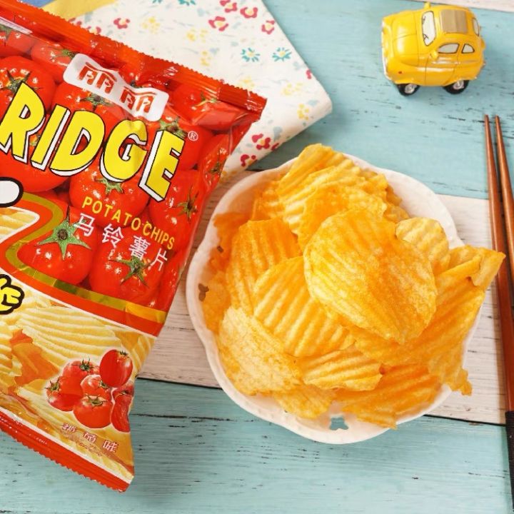 RIDGE Potato Chips Tomato Flavor 55g | Lazada PH