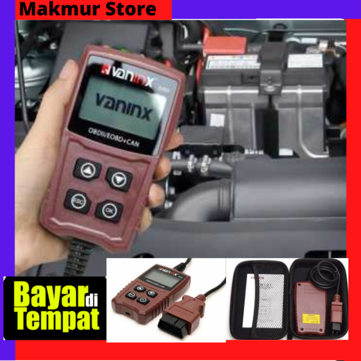 Makmur Alat Diagnosa Kerusakan mobil VANINX OBD2 Alat Deteksi Kerusakan ...