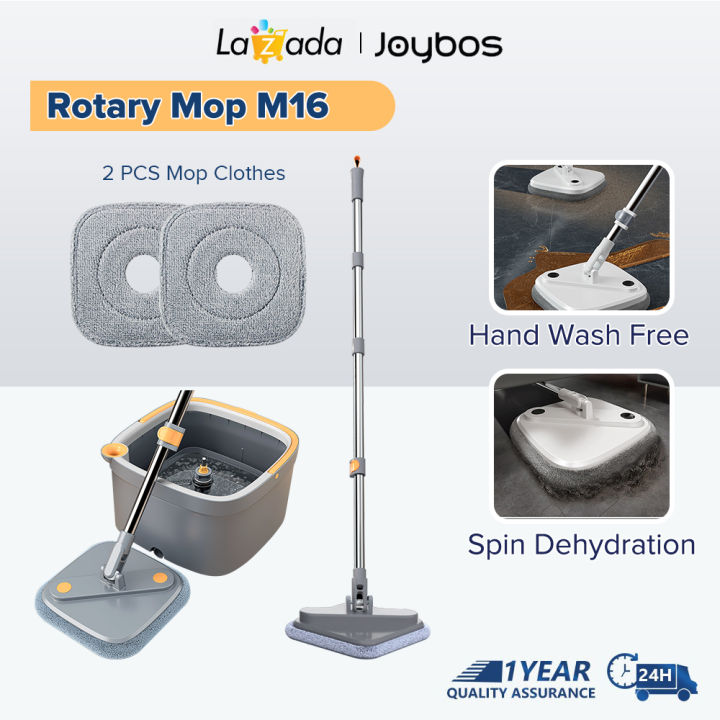 Joybos Rotating Mop Separated Dirty Water Spin Mop Bucket Automatic Mop ...