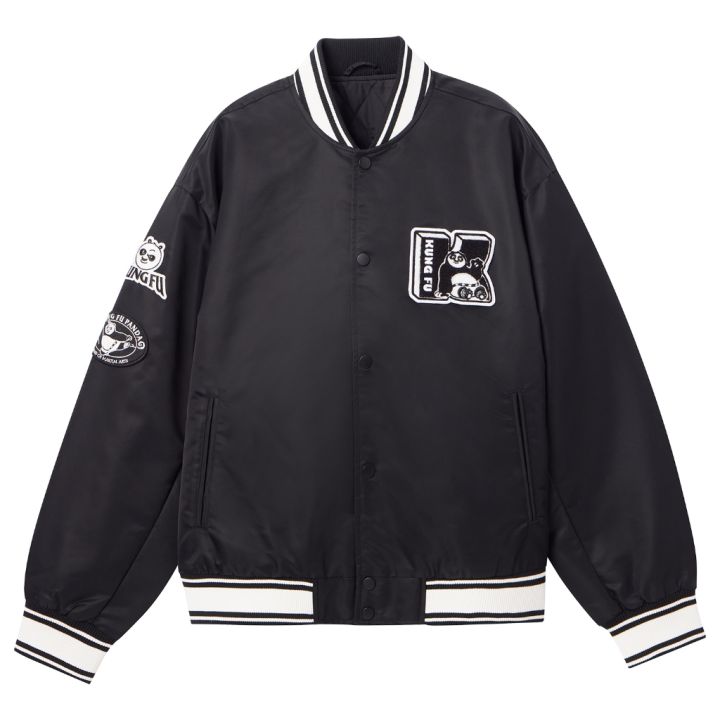GIORDANO Men's Kung Fu Panda Bomber Jacket (01075601) | Lazada PH