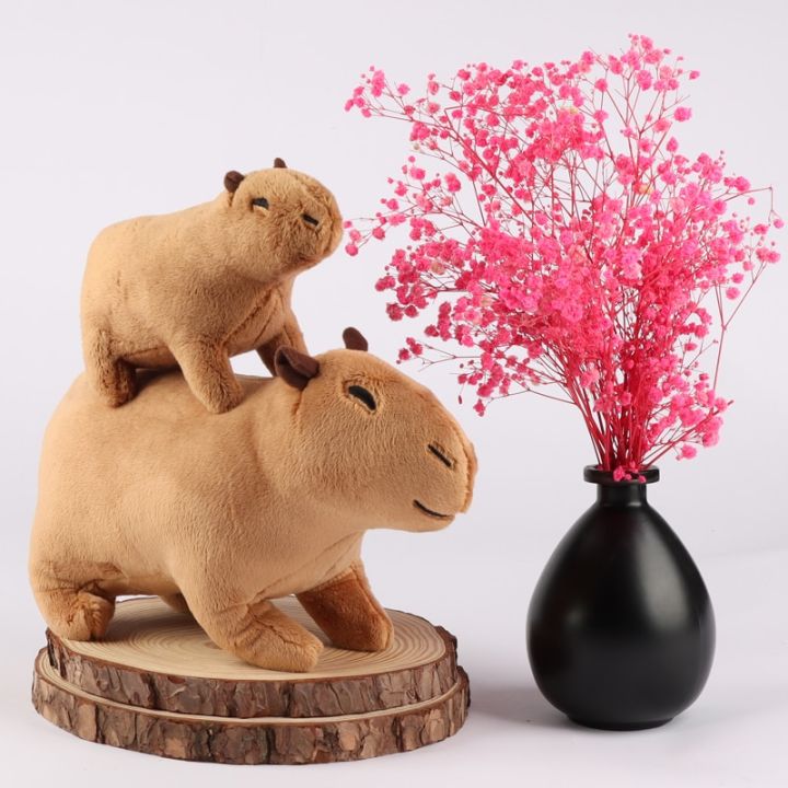 18/30cm Fluffy Capybara Plush Toys Kawaii Simulation Capybara Stuffed ...