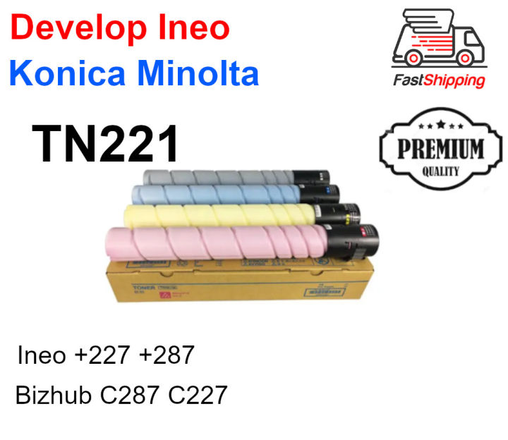 TN221 toner for Develop Ineo ineo+ 227 287 281 and Konica Bizhub C287 ...