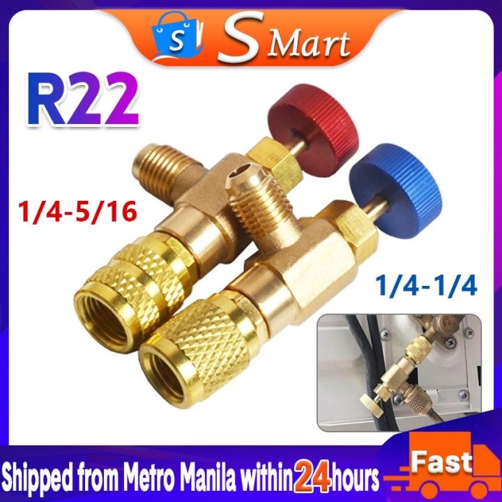 【Soyamart】Liquid Safety Valve R410A To R22 Aircon Refrigerant 1/4 ...