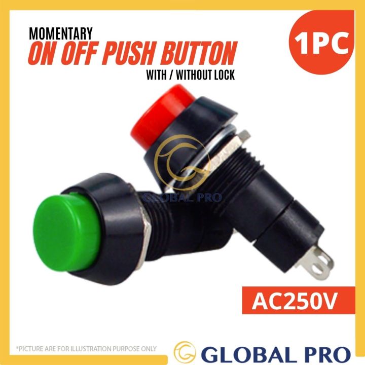 1PC 10mm Momentary Push Button ON OFF Push Button Switch Machinery ...