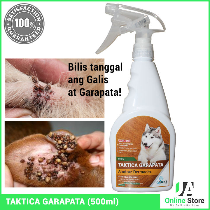 Amitraz Dermadex TAKTICA GARAPATA Medication Dogs Spray 500ml - Anti ...
