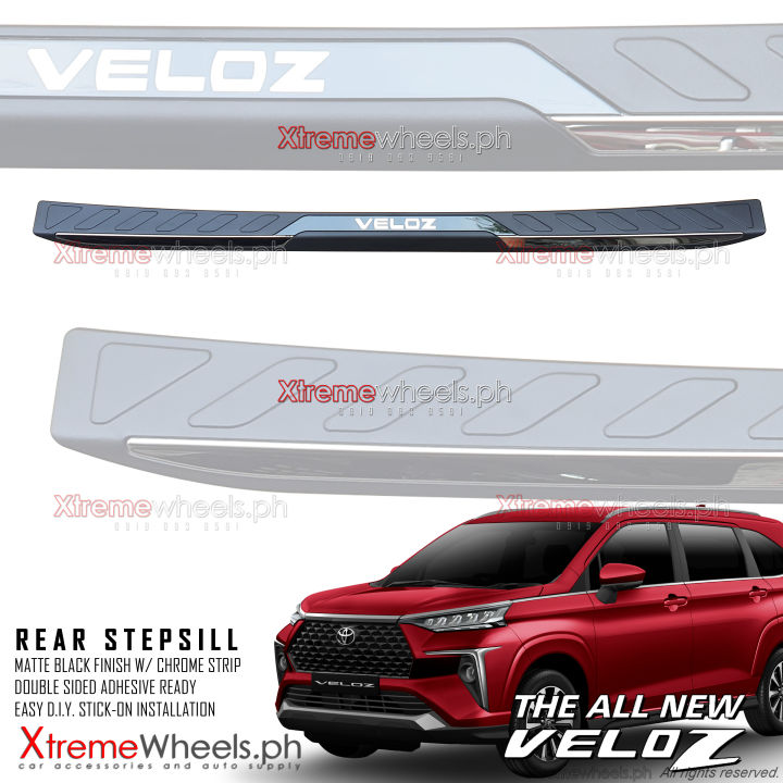 Toyota Veloz 2022 to 2024 Rear Bumper Protector Stepsill / Step sill ...