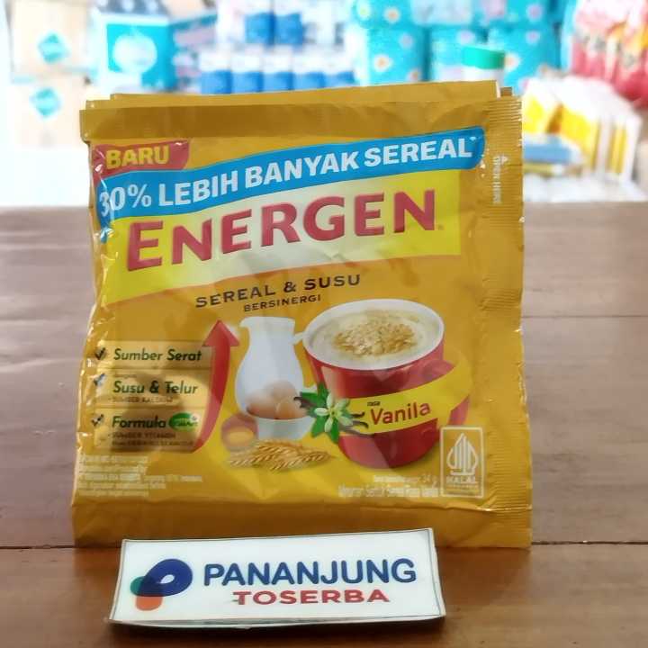 ENERGEN SEREAL & SUSU RASA VANILA | Renceng Isi 10 | Lazada Indonesia