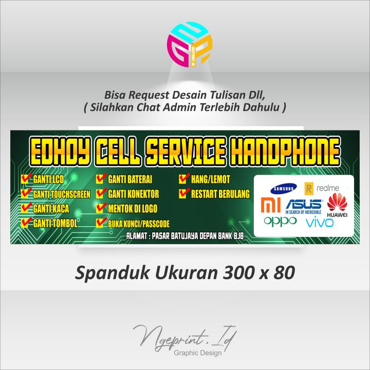 Spanduk Konter 300 x 80 custom | Lazada Indonesia