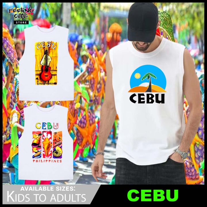 Cebu Sando Muscle Tees Summer Design Boracay Shirt for kids to Adults ...