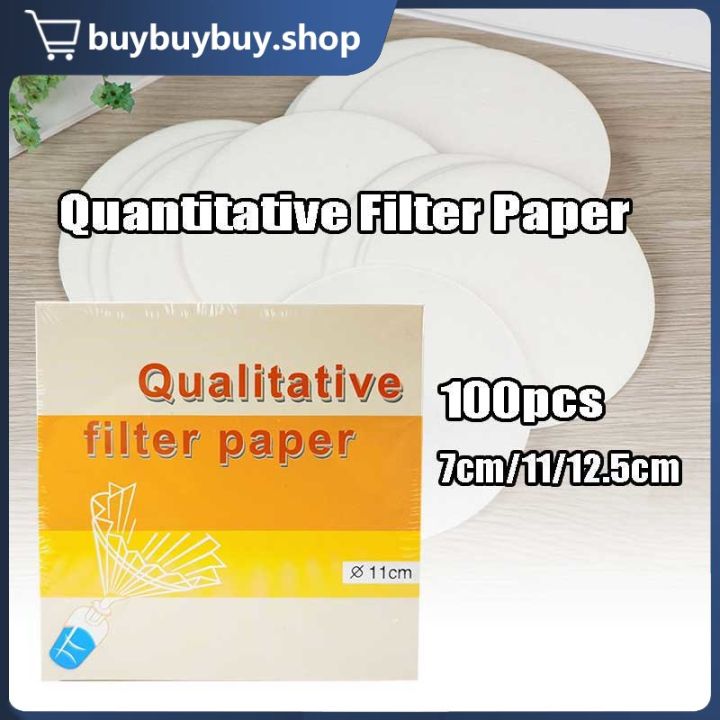 100Pcs Qualitative Filter Paper For Laboratory - 7/11/12.5cm | Lazada PH