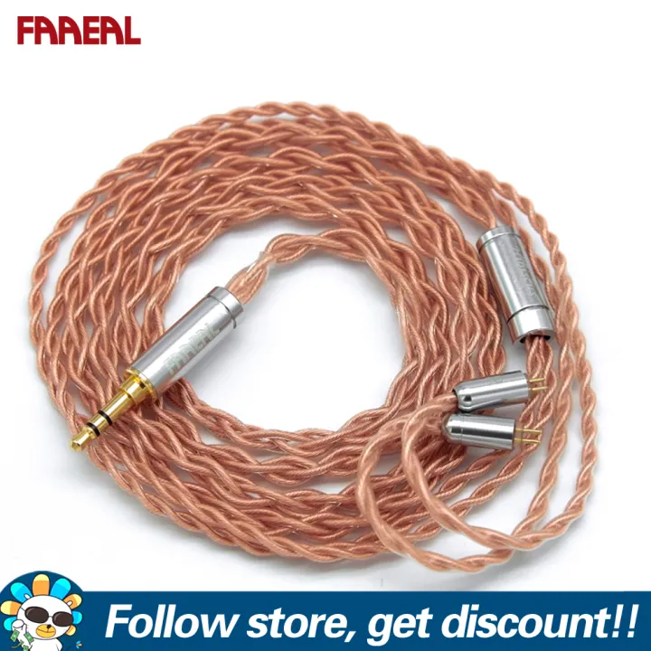 FAAEAL Earphone Cable High Purity Copper Replacement Headphone Wire 3 ...