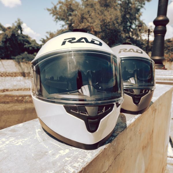 RAD NX-300 PLAIN Dual Visor Full Face Helmet with FREE Smoke Visor (ICC ...