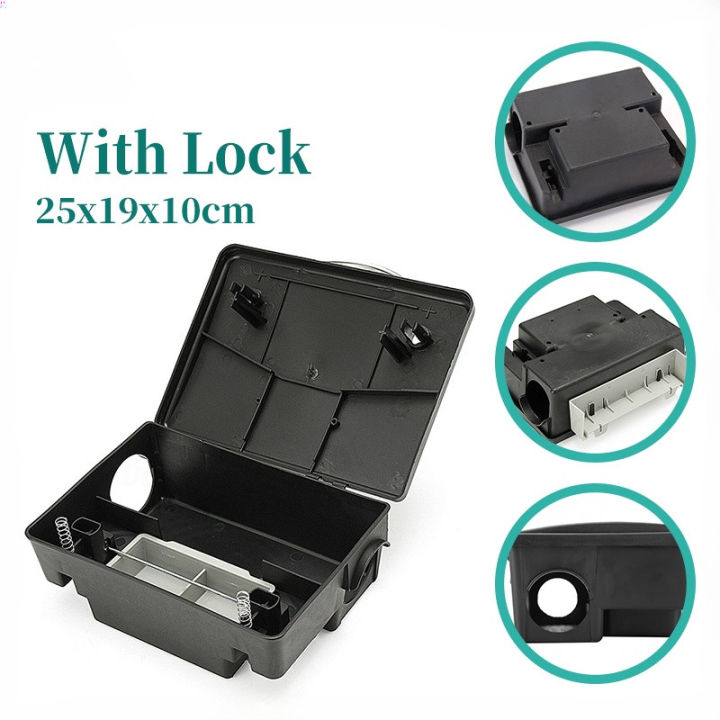 Multifunctional Mouse Trap Rat Trap Box with Lock amd Key Bait Box to ...