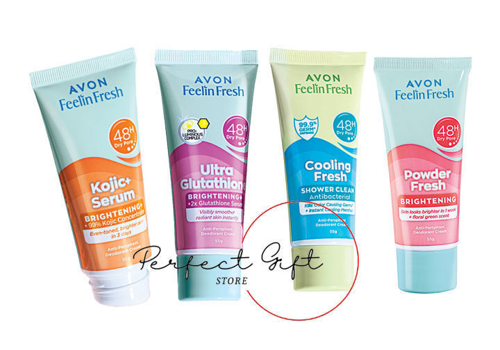 Avon Feelin Fresh Quelch Anti-Perspirant Deodorant Cream 55g each ...