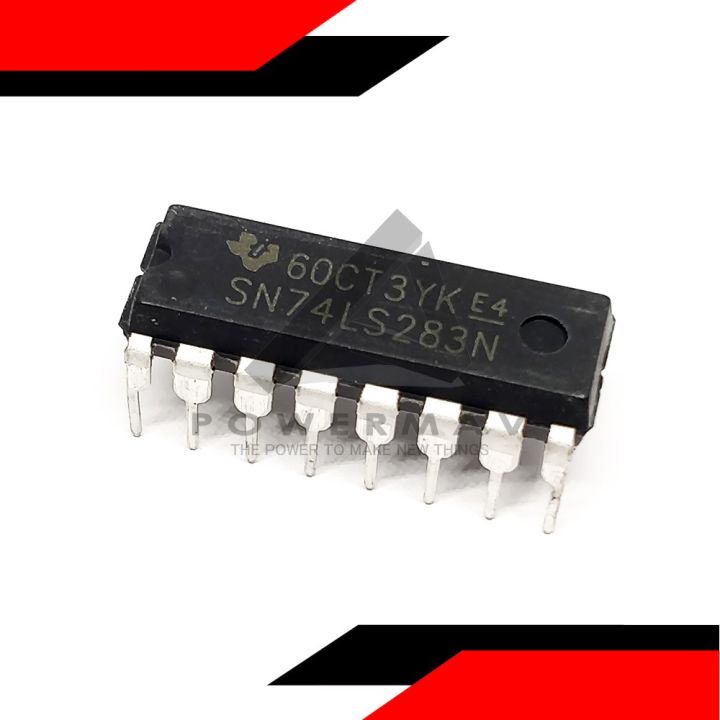 original 74ls283 4 Bit Binary Full Adder IC dip ic dip14 sn74ls283n sn74ls283 74283 high speed 4 ...