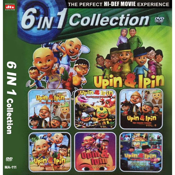 DVD Upin & lpin Movie 6 In 1 Collection -MA111 | Lazada