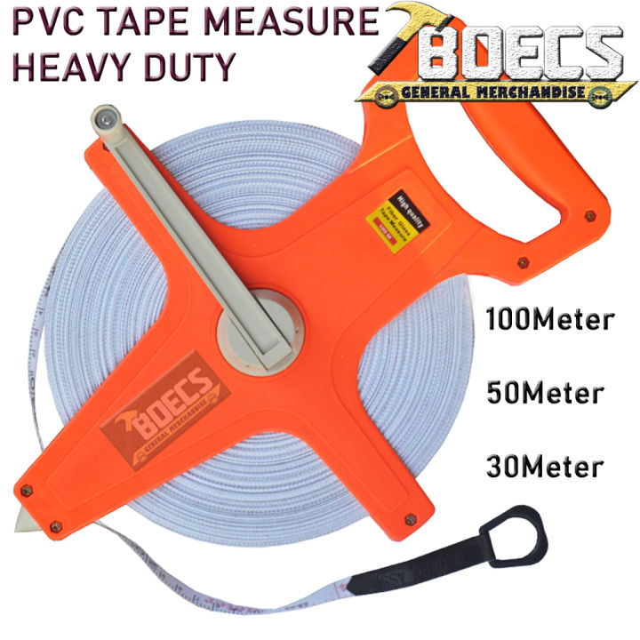 Portable fiberglass high-quality heavy-duty tape measure (100 meters ...