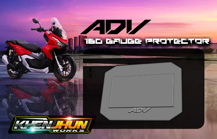 Honda ADV 160 Gauge Protector Sticker Film Clear Black and White Design ...