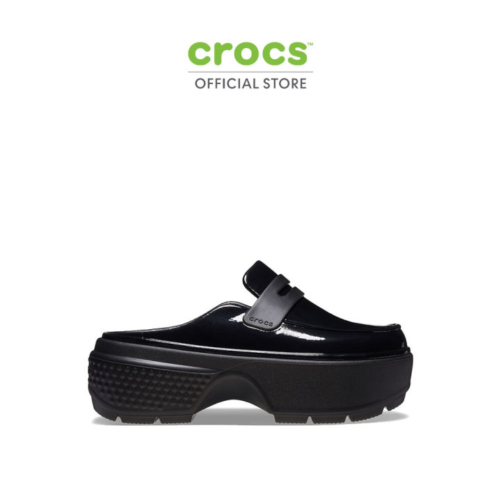 CROCS รองเท้าลำลองผู้ใหญ่ STOMP HIGH SHINE LOAFER CLOG รุ่น 210659001 ...