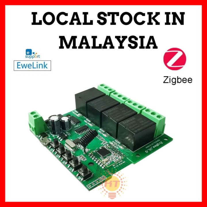 Ewelink Zigbee 4-channel DC relay module switch | Lazada