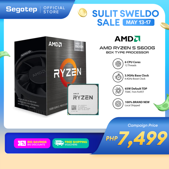 AMD Ryzen 5 5600G | 5600GT | 5500GT Boxed Desktop Processor (AMD Wraith ...