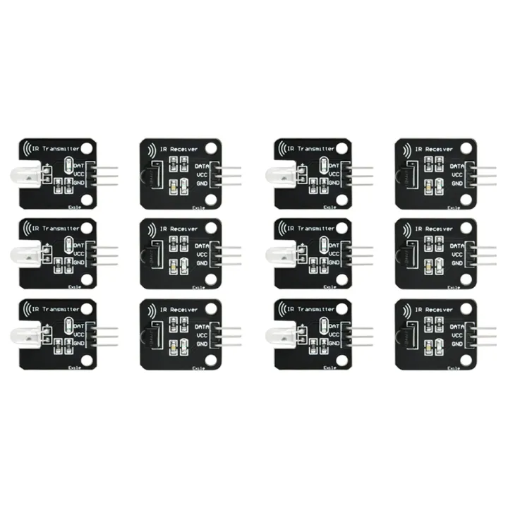 (YRKX) 6X 38Khz Ir Receiver Ir Transmitter Sensor Module Kit IR Digital ...