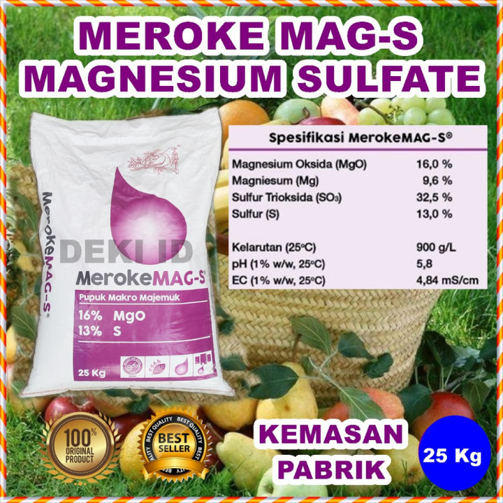 Mag-S Meroke 25 Kg Mags Pupuk Magnesium Sulfat Mag S Via Kargo Kemasan ...