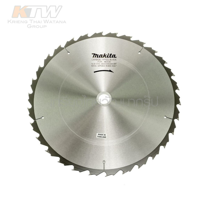 Makita B-17413 ใบเลื่อยวงเดือนคาร์ไบด์สำหรับตัดไม้ 14 นิ้ว 30 ฟัน รุ่น ...