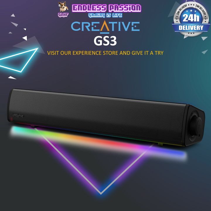 Creative Sound Blaster GS3 - Compact RGB Gaming Soundbar With Superwide™ Technology | Lazada ...