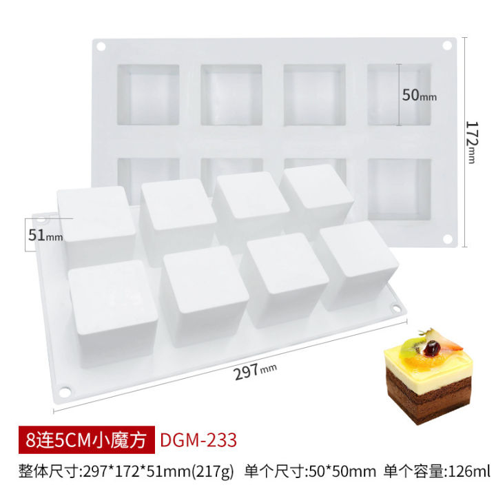 8 link square Mousse Mold/chocolate mold/candle mold | Lazada