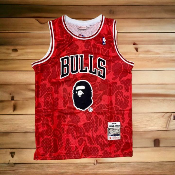 Chicago Bulls BAPE Jersey Sando Full Emdroider Premium Quality | Lazada PH