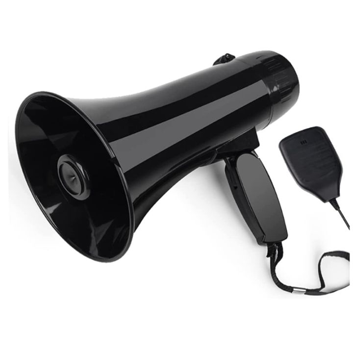 35 Watt Power Portable Megaphone Speaker PA Bullhorn with Detachable ...