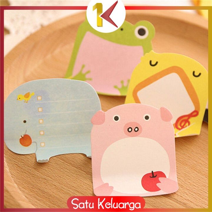 SK-A3 Sticky Notes Motif Binatang Tempelan Kertas Catatan Memo Note ...