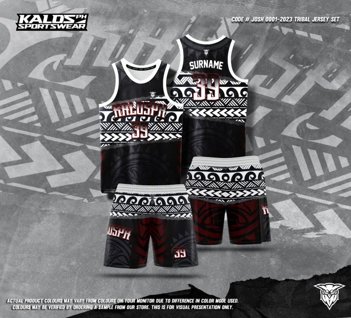 KALOSph BASKETBALL JERSEY SET CODE # JOSH 0001-2023 TRIBAL CONCEPT ...