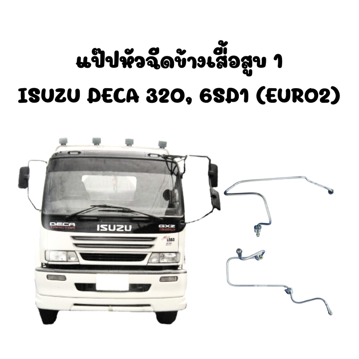 แป๊ปหัวฉีดข้างเสื้อสูบ ISUZU DECA 320, 6SD1 (EURO2) | Lazada.co.th