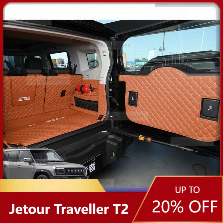 New！Cherryjetour Traveller T2 2023 2024 Jetour T2 Leather Trunk Mats ...